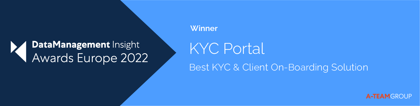 KYC Portal wins an award at A-Team Group's Data Management Insight ...