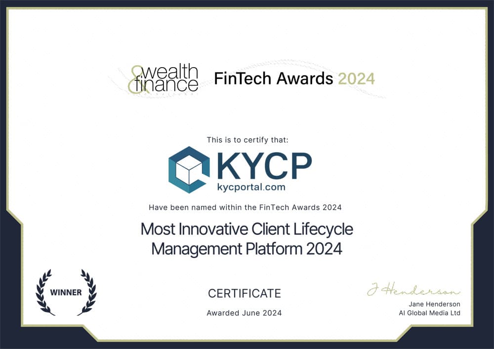 KYC Portal CLM wins "Most Innovative Client Lifecycle Management ...