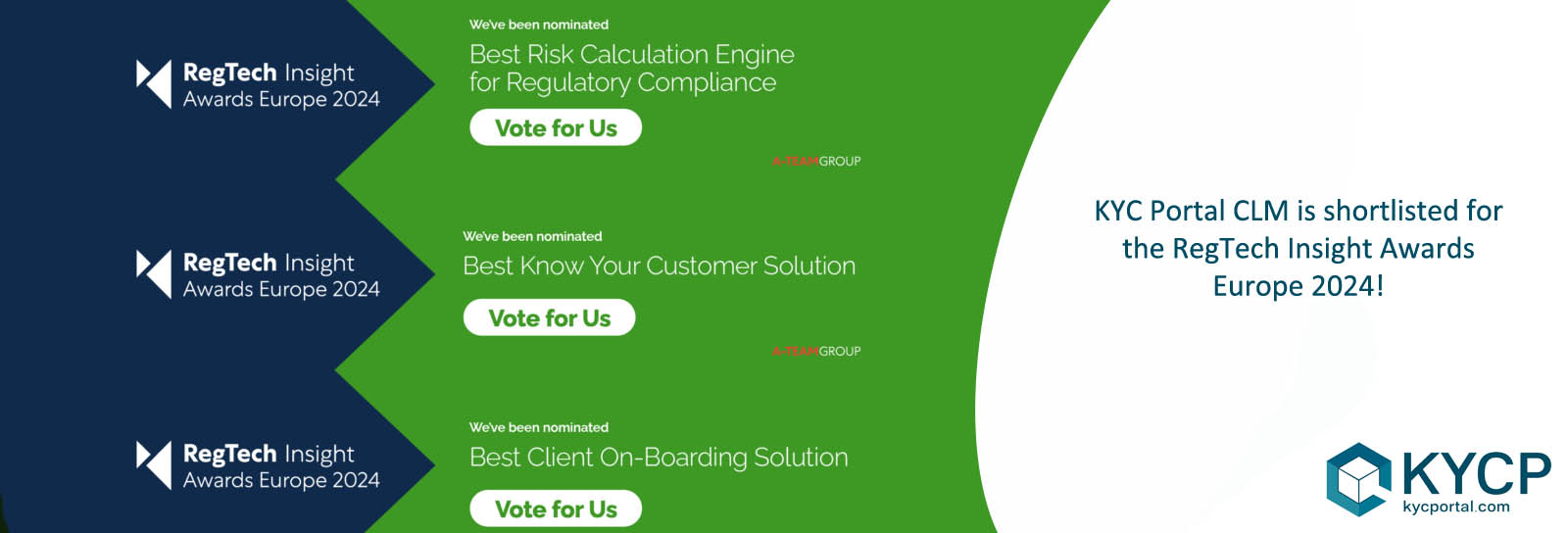 KYC Portal CLM is shortlisted for 3 awards in the RegTech Insight Awards Europe 2024 -CDD, AML ...