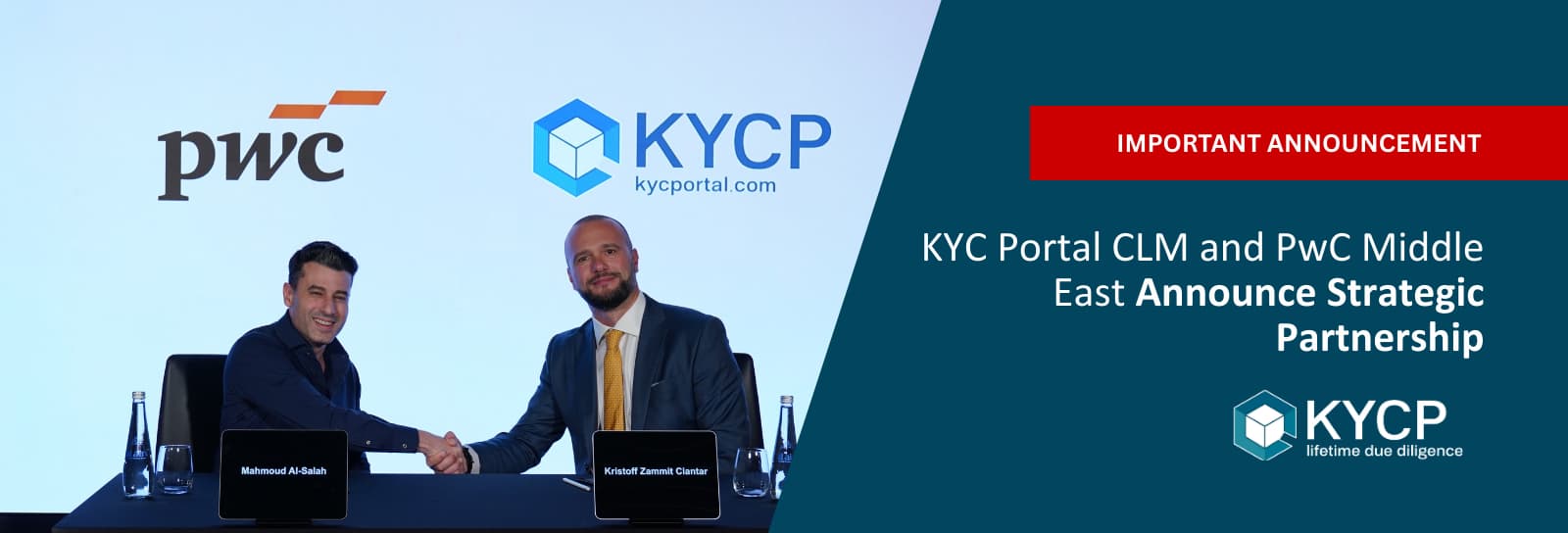 KYC Portal CLM and PwC Middle East Announce Strategic Partnership to ...